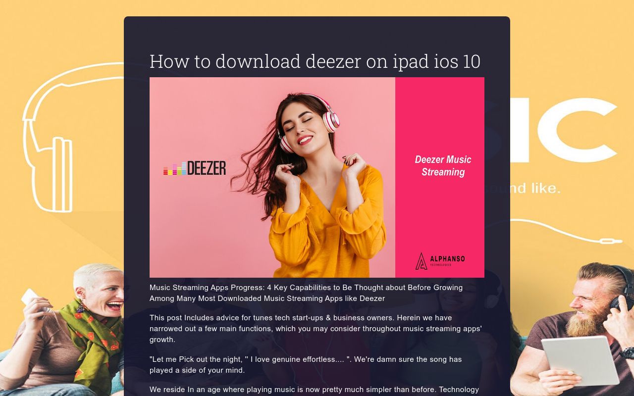 How to download deezer on ipad ios 10